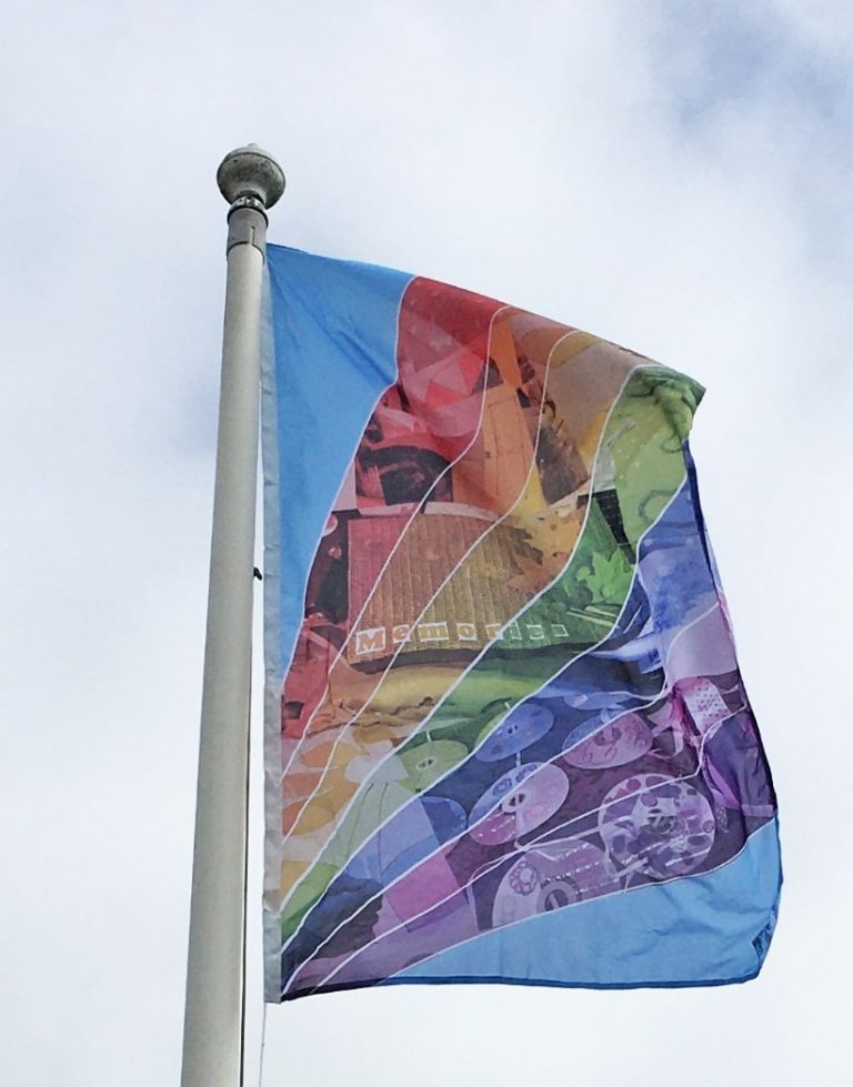 Time Out Group flag flies at Handforth Station .... - Cheshire Best ...