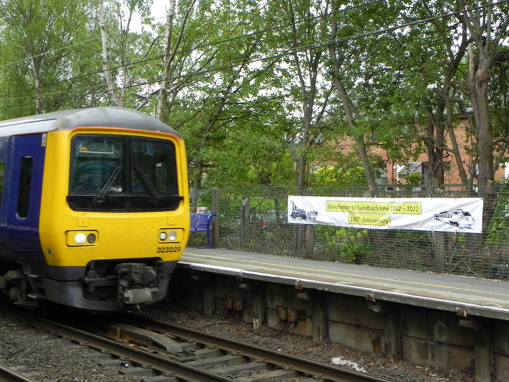 2. Banner on Handforth’s Northbound platform