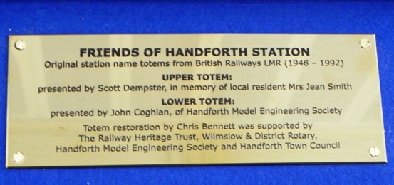 Restoration of Historic Name Totems at Handforth Station